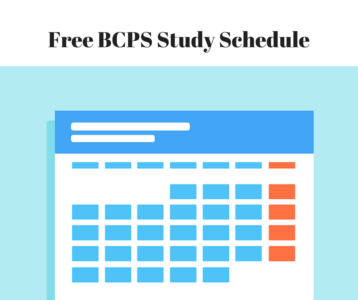 BCPS Study Schedule - Free Cheat Sheet Download - Med Ed 101