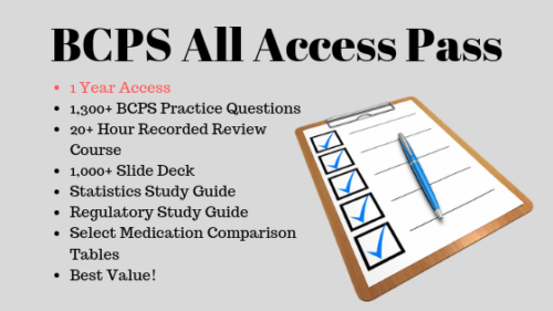 BCPS Study Material Options - Med Ed 101